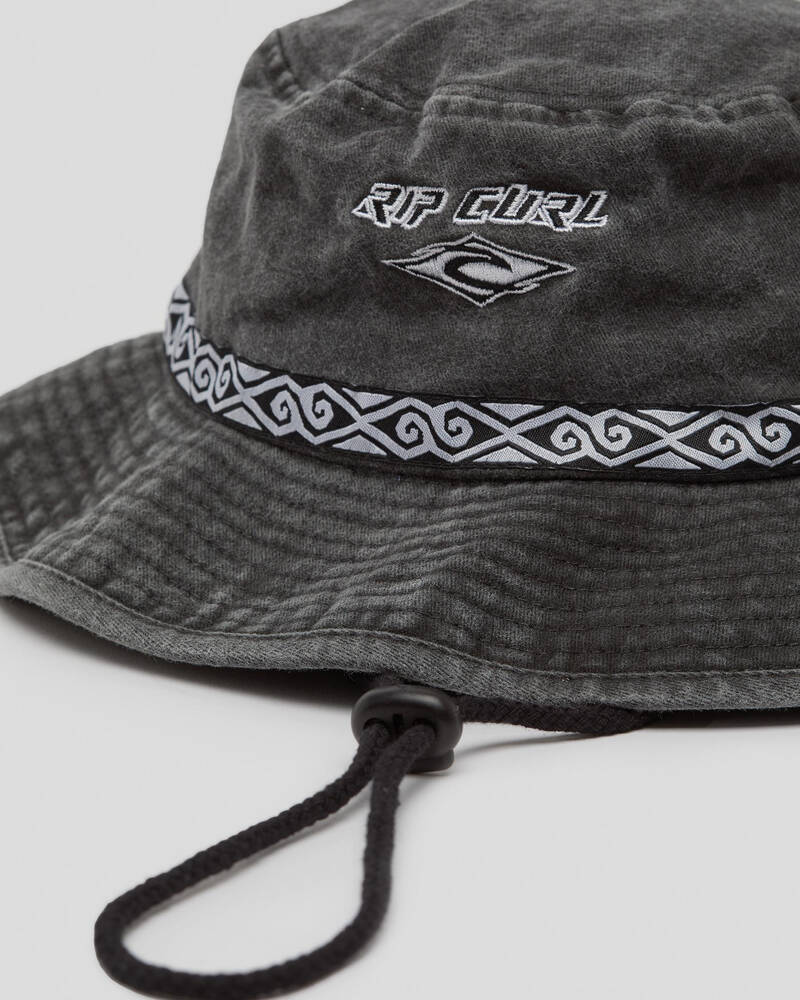 Shop Rip Curl Cosmic Sun Washed UPF Bucket Hat In Washed Black - Fast ...