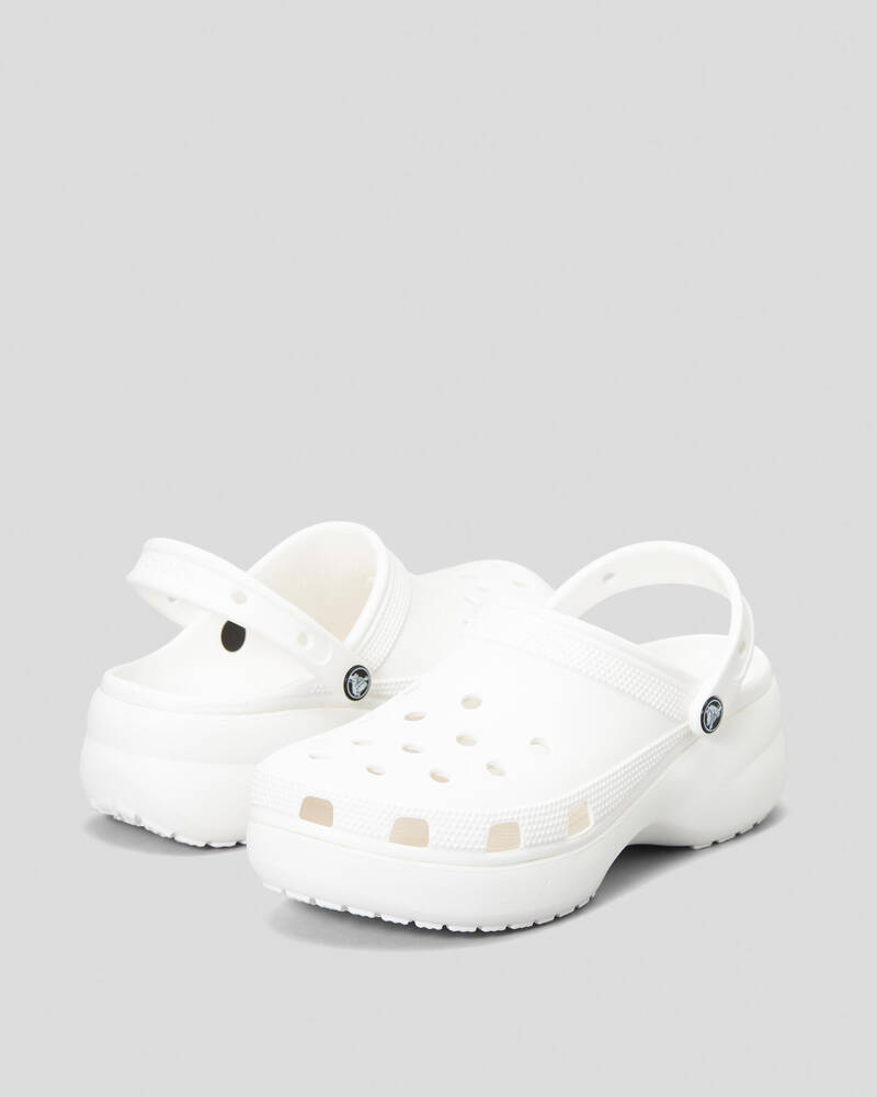 Crocs Classic Platform Clogs In White - Fast Shipping & Easy Returns ...