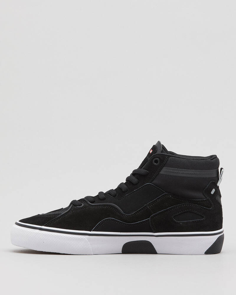Shop Globe Dimension Hi Top Shoes In Black/white/gum - Fast Shipping ...