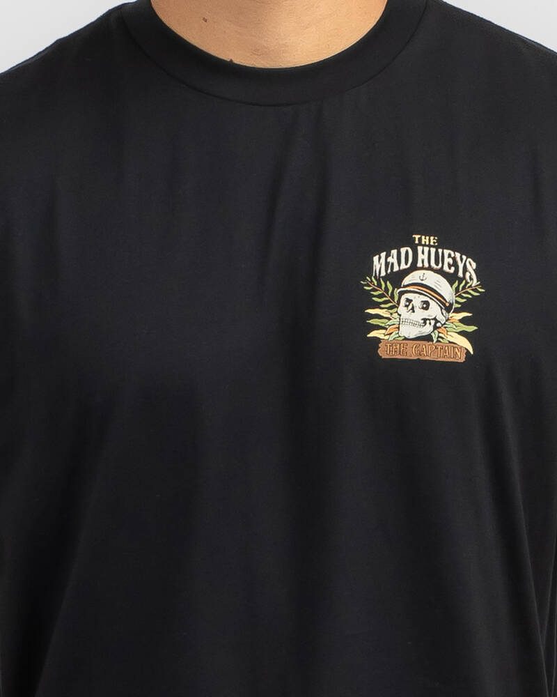 Shop The Mad Hueys Shipwrecked Captain Muscle Tank In Black - Fast ...