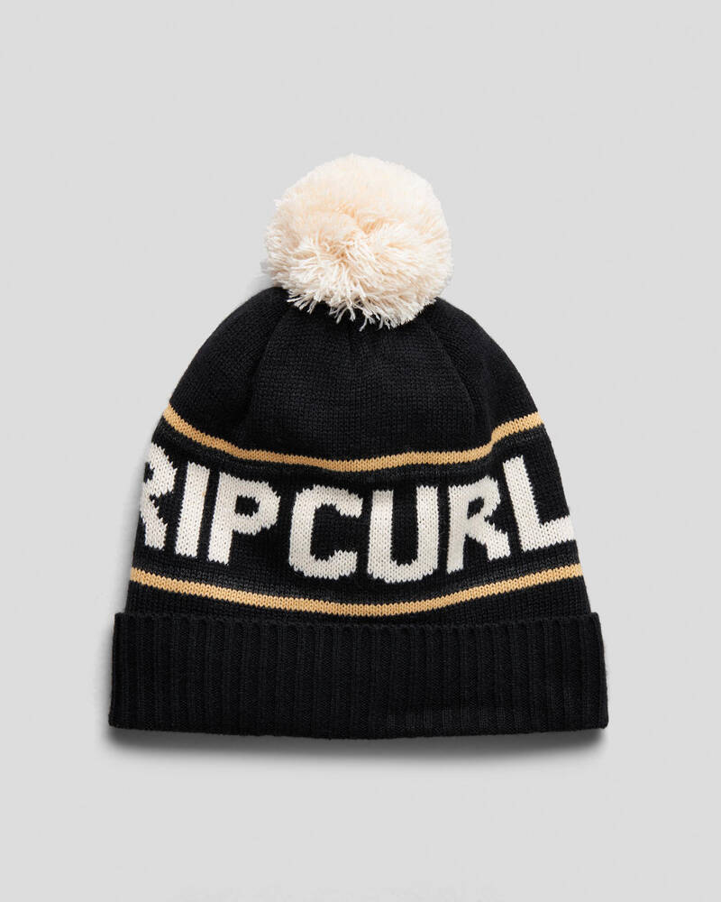 Shop Rip Curl Rider NEPS Beanie In Black - Fast Shipping & Easy Returns - City Beach Australia