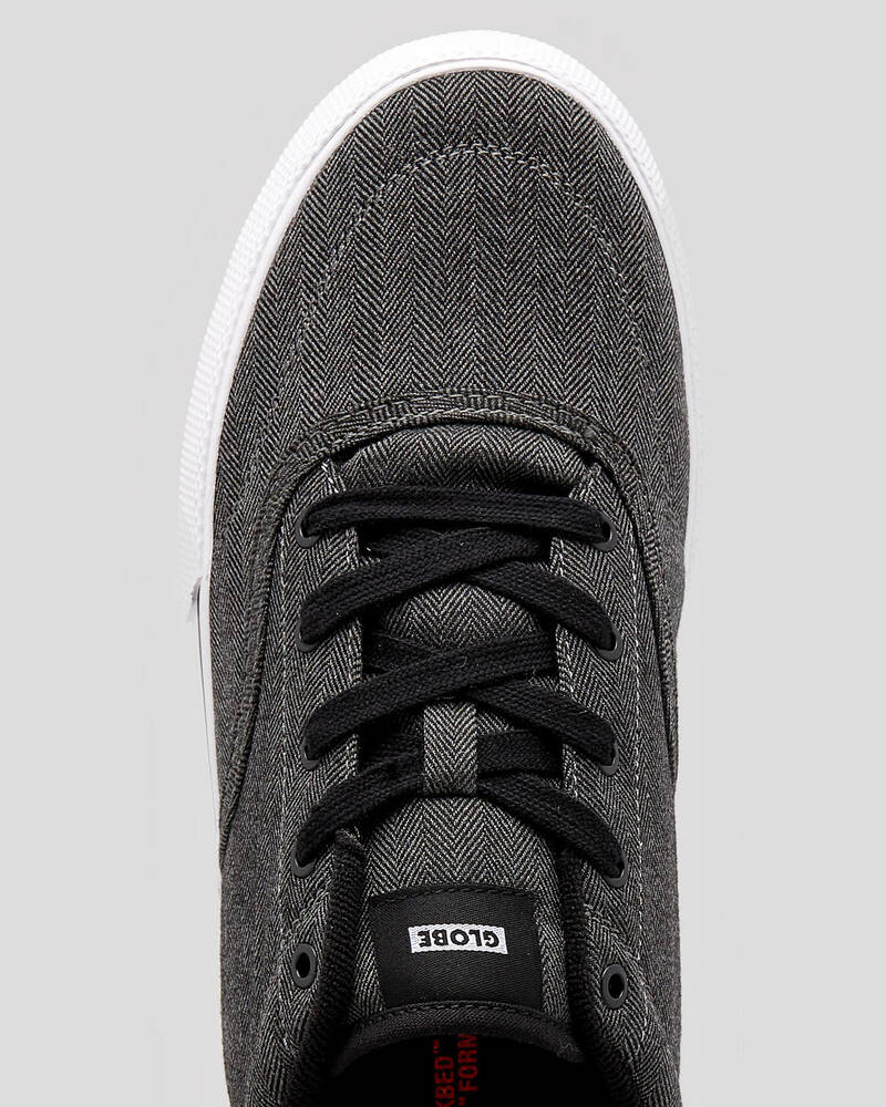 Shop Globe Tribe Shoes In Dark Grey Herringbone/bone - Fast Shipping ...