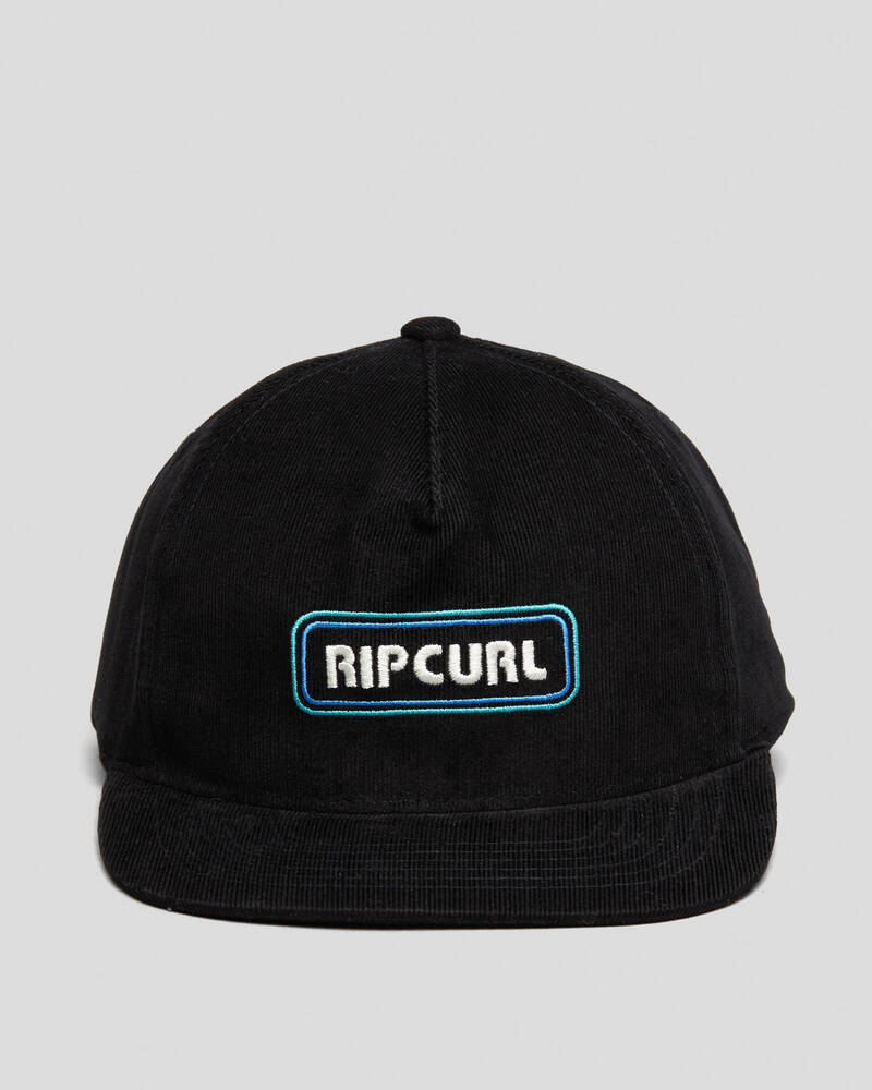 Shop Rip Curl Surf Revival Cord Snapback Cap In Black - Fast Shipping ...