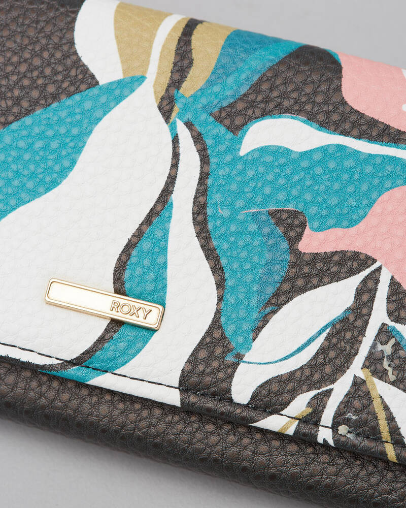 Shop Roxy Hazy Daze Wallet In Anthracite Paradiso - Fast Shipping ...