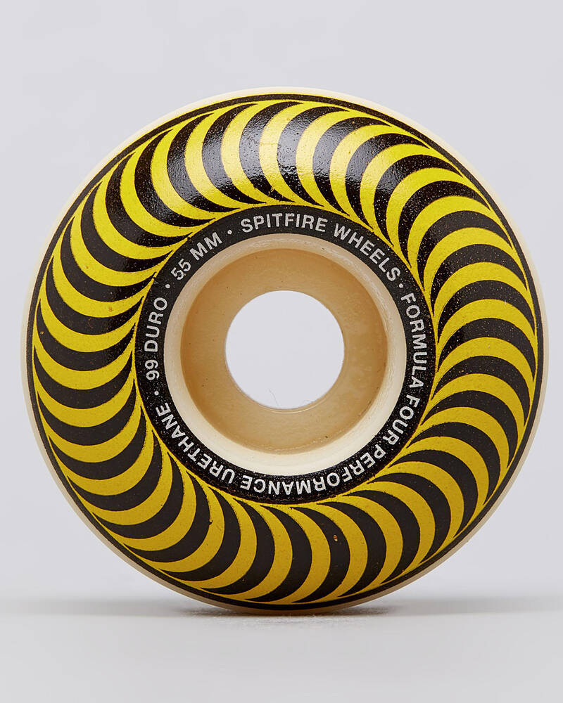 Shop Spitfire F4 99D Classic Swirl 55mm Skateboard Wheels In Assorted ...