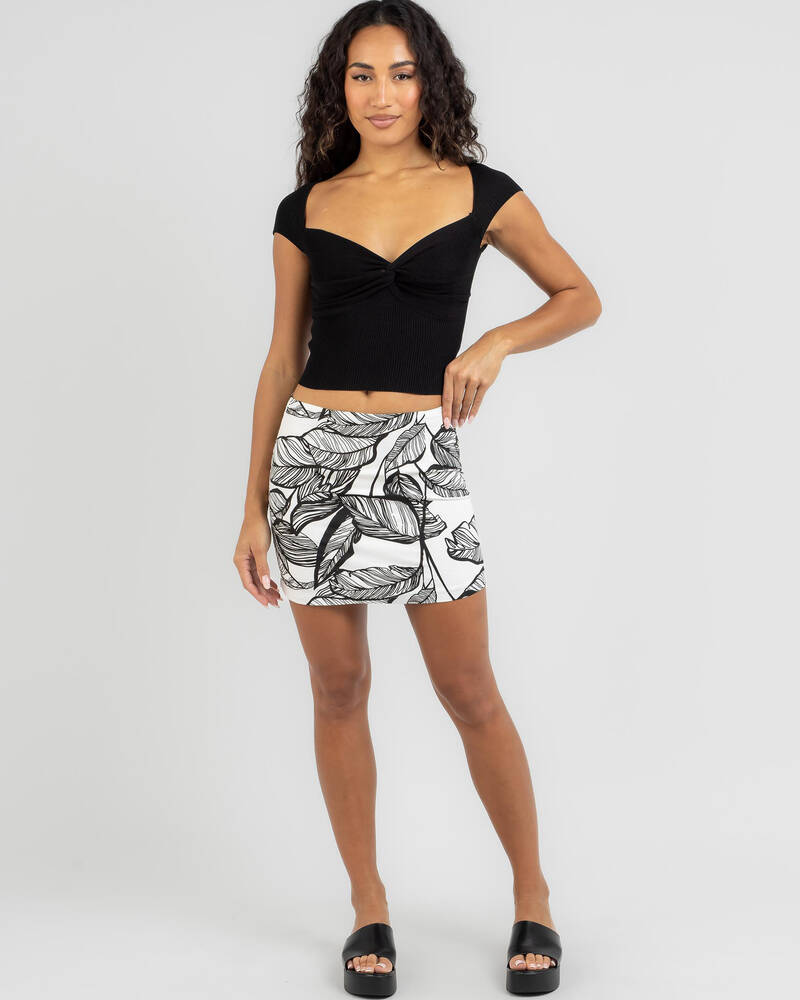 Shop Mooloola Georgia Knit Top In Black - Fast Shipping & Easy Returns ...