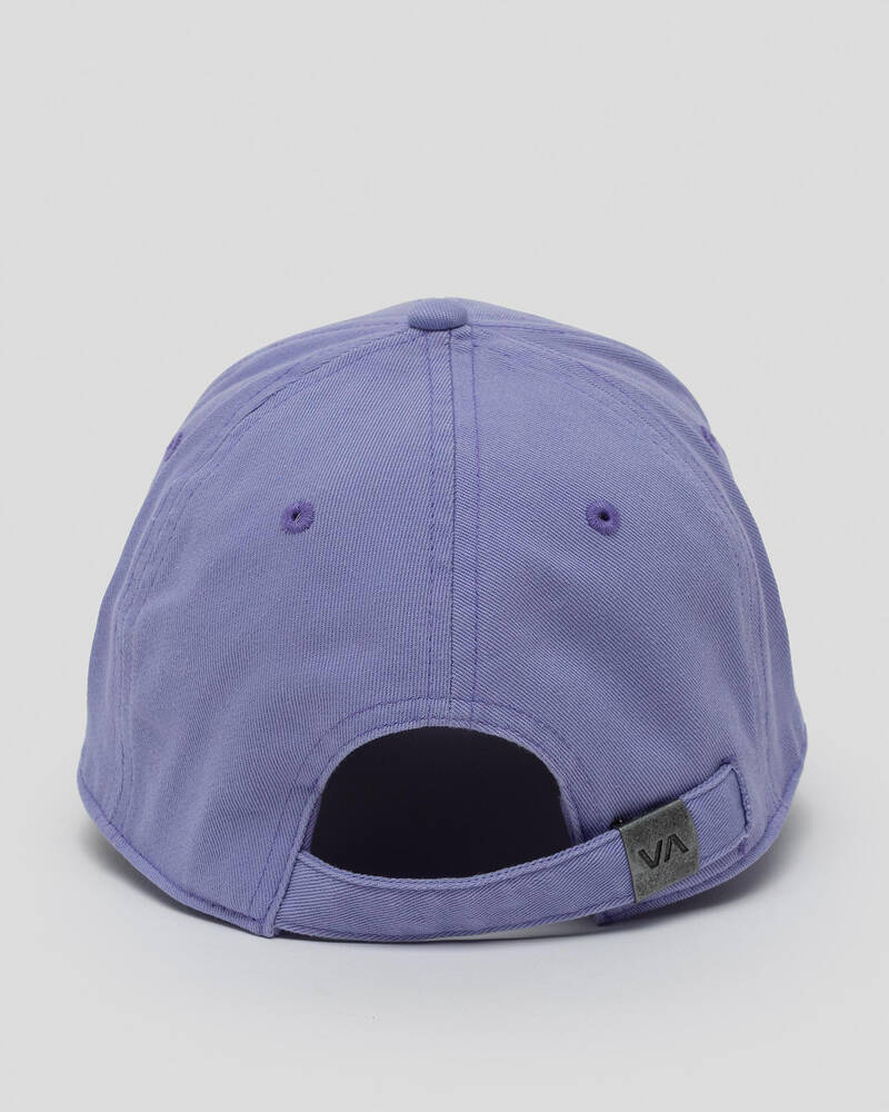 Shop RVCA VA Baseball Cap In Jacaranda - Fast Shipping & Easy Returns ...