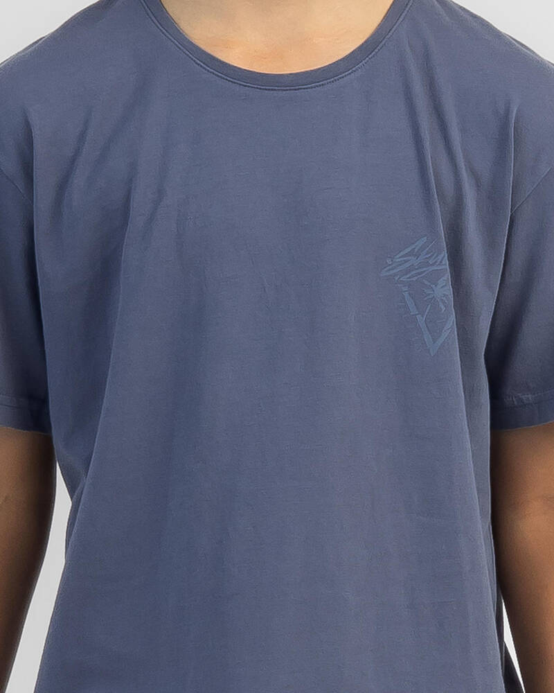 Shop Skylark Boys' Faded T-Shirt In Slate Blue - Fast Shipping & Easy ...
