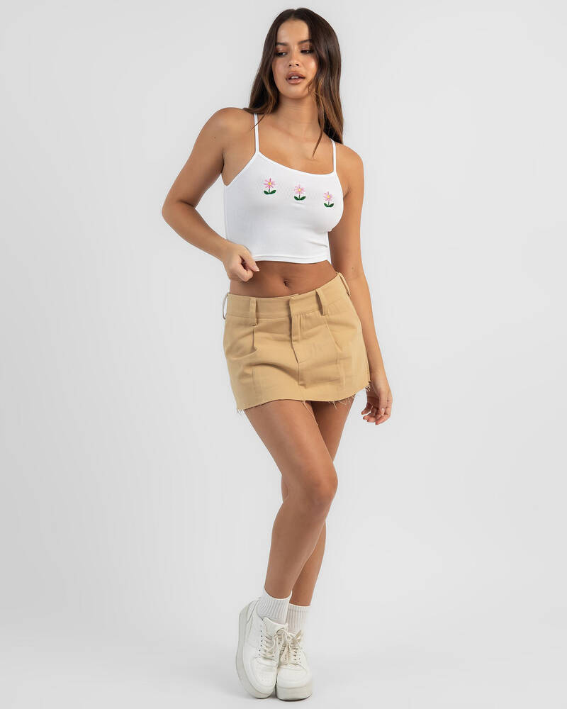 Shop Mooloola Perri Singlet In White - Fast Shipping & Easy Returns ...