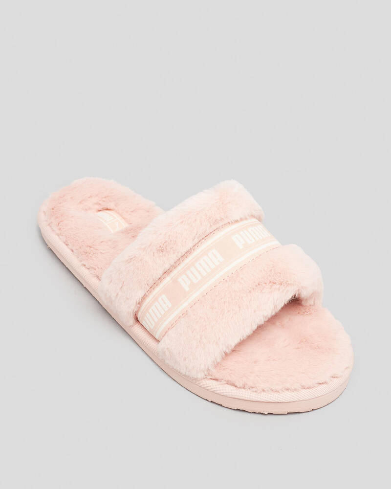 Shop Puma Fluff Slide Sandals In Rose Quartz - Fast Shipping & Easy ...
