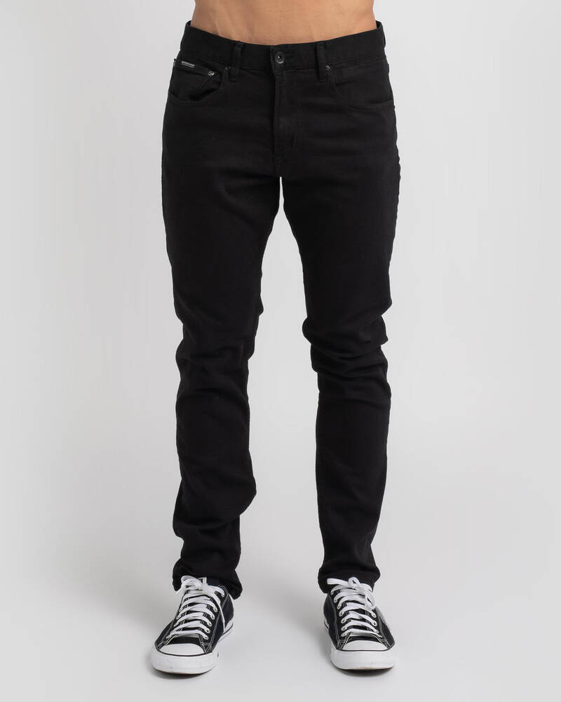 Shop Quiksilver Modern Wave Jeans In Black Black - Fast Shipping & Easy ...