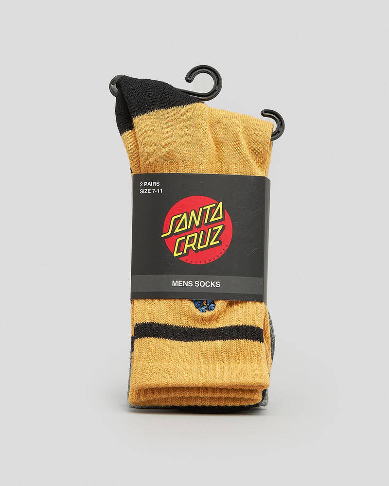 Shop Santa Cruz Screaming Hand Crew Socks In Multi - Fast Shipping ...