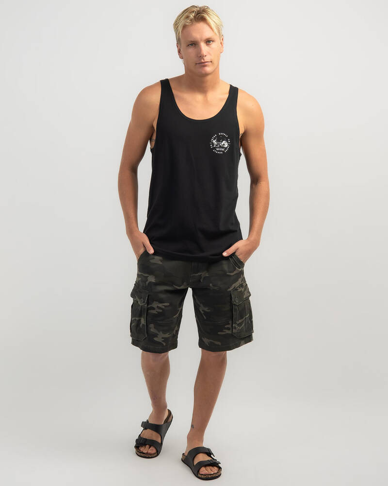 Shop Jacks Getaway Singlet In Black - Fast Shipping & Easy Returns ...