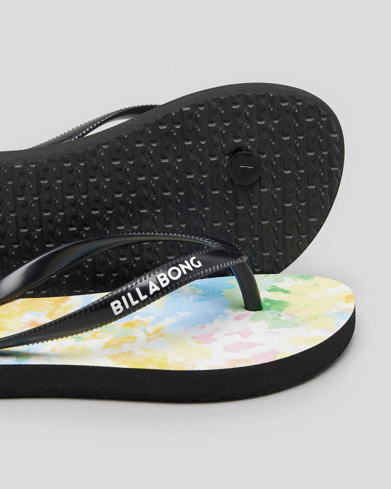 Shop Billabong Girls' Painted Rainbow Thongs In Rain Drop - Fast ...