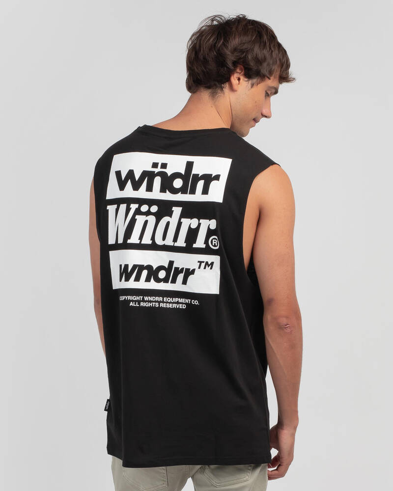 Shop Wndrr Icons Muscle Tank In Black - Fast Shipping & Easy Returns ...