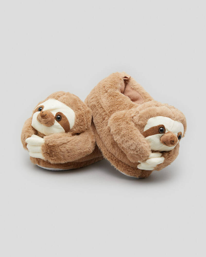 Shop Miscellaneous Boys' Sloth Slipper In Caramel - Fast Shipping ...