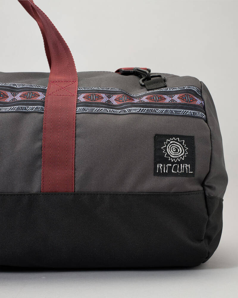 Shop Rip Curl 40L Solid Rock Duffle Bag In Black - Fast Shipping & Easy ...