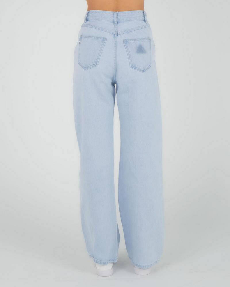 Shop Ava And Ever Robyn Wide Leg Jeans In Light Mid - Fast Shipping ...