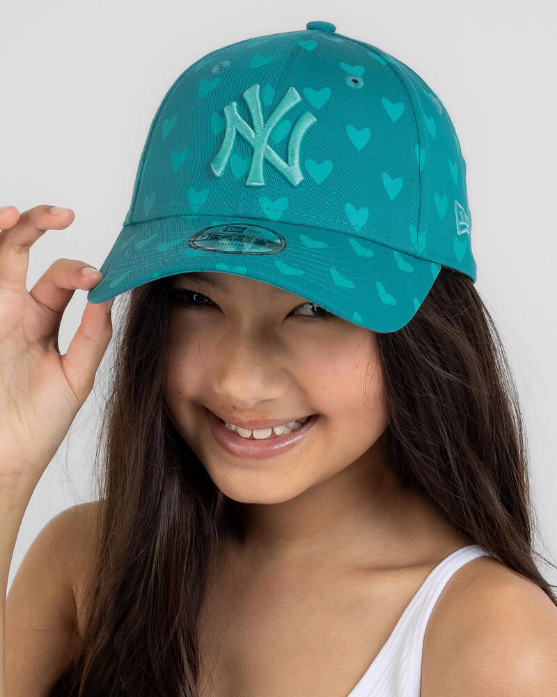Shop New Era Girls' NY Yankees Cap In Teal Hearts - Fast Shipping & Easy Returns - City Beach ...