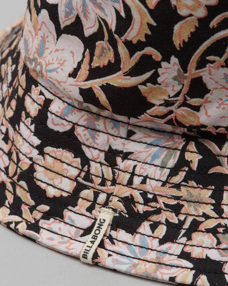 Shop Billabong Wave Gypsy Bucket Hat In Black - Fast Shipping & Easy ...
