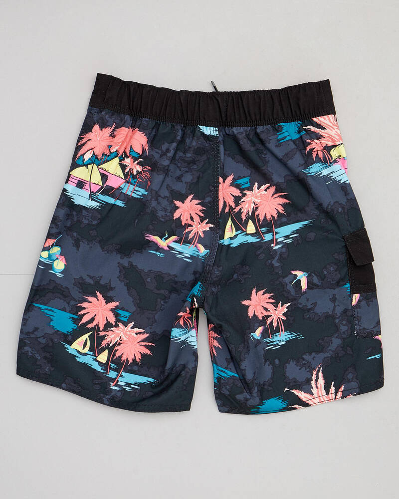 Shop Billabong Groms' Sundays OG Board Shorts In Black - Fast Shipping ...