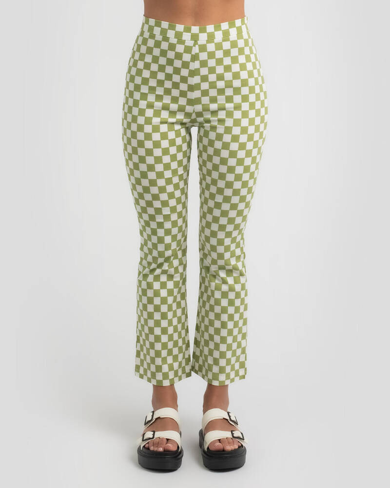 Shop Red Berry Avery Pants In Olive - Fast Shipping & Easy Returns ...