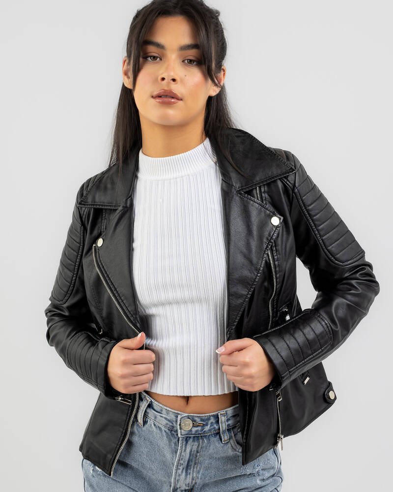 Shop Ava And Ever Rufus Jacket In Black - Fast Shipping & Easy Returns ...