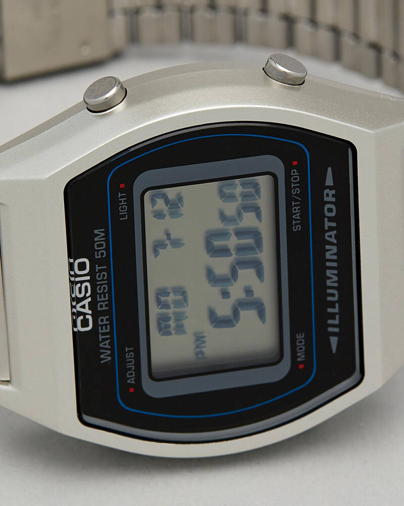 Shop Casio B640WD-1A Watch In Silver - Fast Shipping & Easy Returns ...