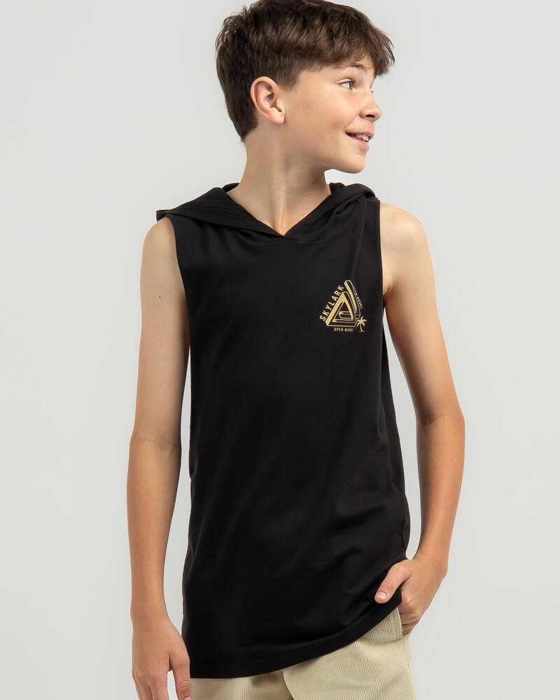 Shop Skylark Boys' Mobius Muscle In Washed Black - Fast Shipping & Easy ...