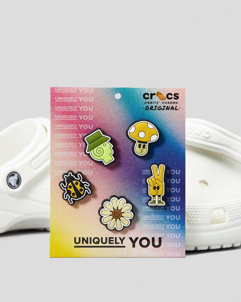 Crocs Tripped Out Jibbitz 5 Pack In Multi - FREE* Shipping & Easy ...
