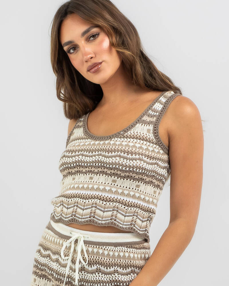 Shop Mooloola Demi Dream Top In Brown Multi - Fast Shipping & Easy ...