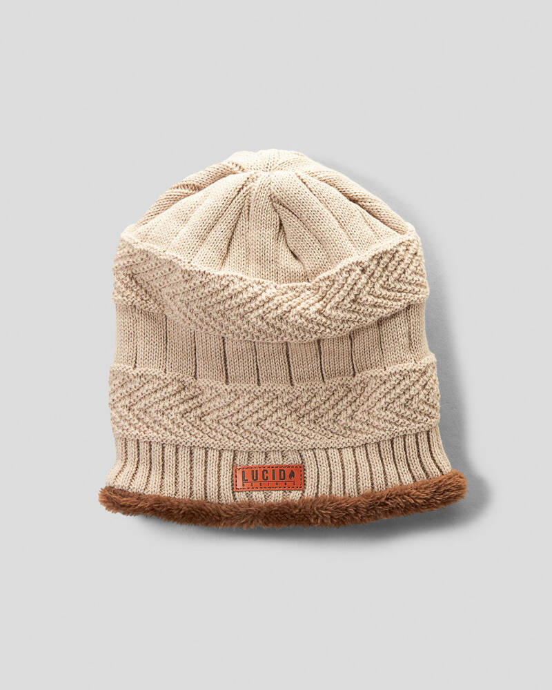 Shop Lucid Boys' Chaser Beanie In Sand - Fast Shipping & Easy Returns ...