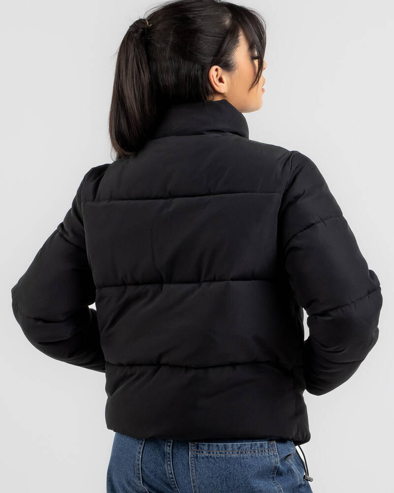 Champion Rochester Athletic Puffer Jacket In Black | City Beach Australia