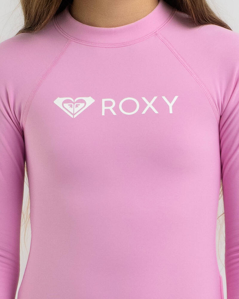 Shop Roxy Girls' Heater Long Sleeve Surfsuit In Lilac Chiffon - Fast Shipping & Easy Returns ...