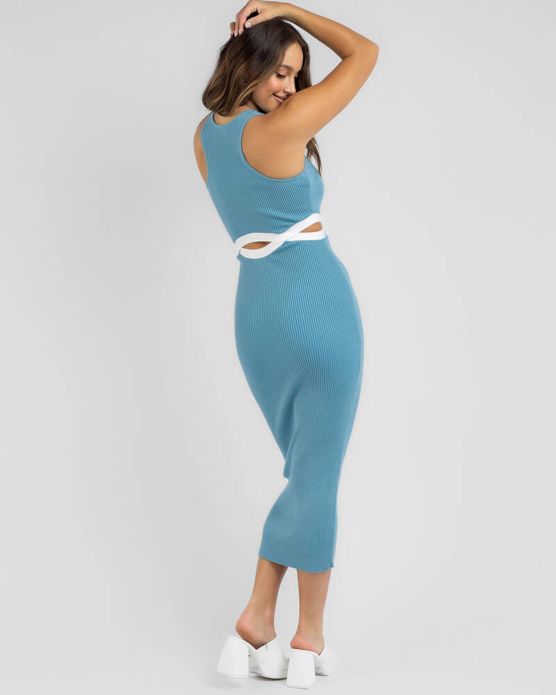 Shop Style State Anita Midi Dress In Blue - Fast Shipping & Easy ...