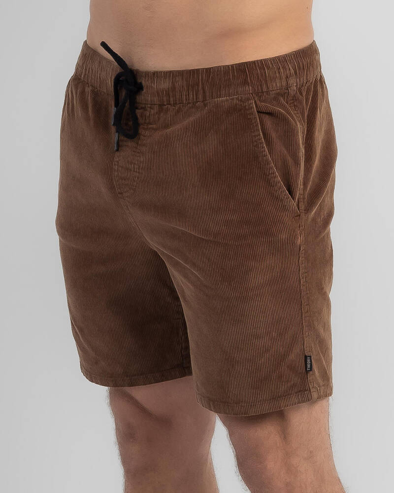 Shop Silent Theory Cord Shorts In Chocolate - Fast Shipping & Easy ...