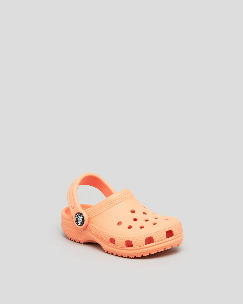 Crocs Toddlers' Classic Clog Sandals In Papaya - FREE* Shipping & Easy ...