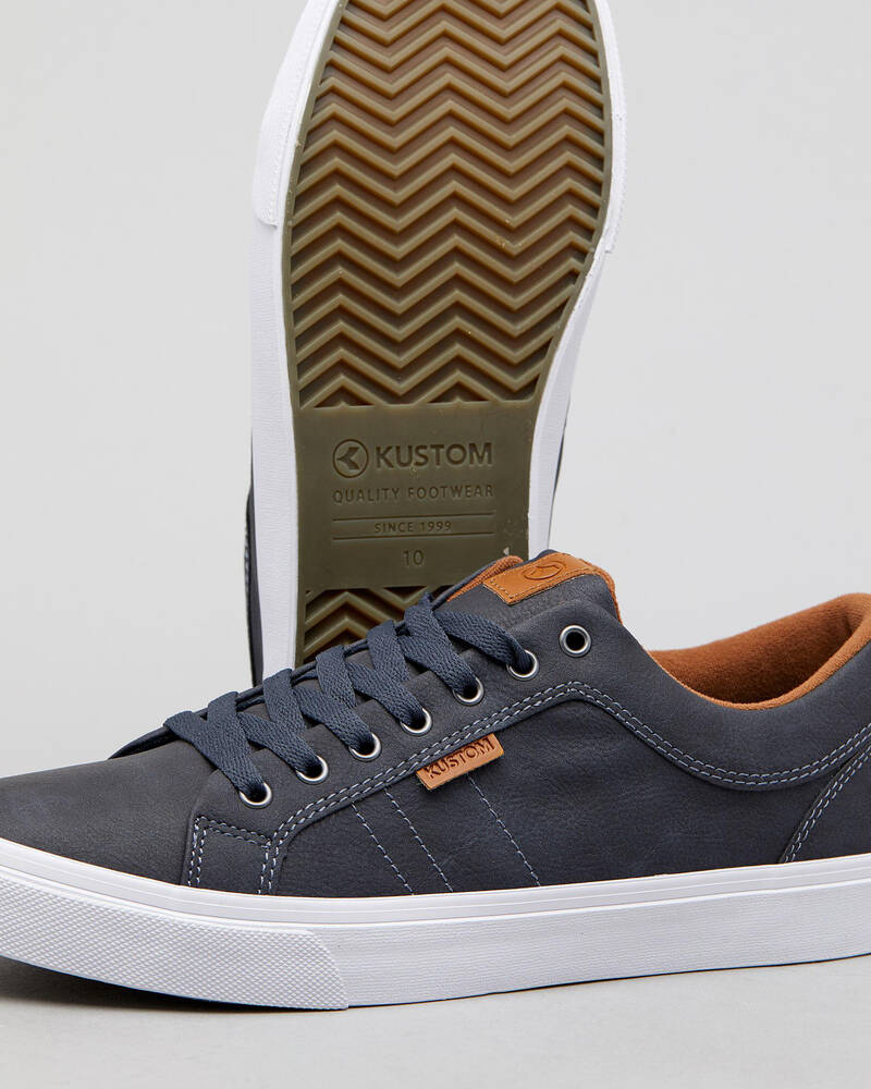 Shop Kustom Finetime Classic Shoes In Navy Supreme - Fast Shipping ...