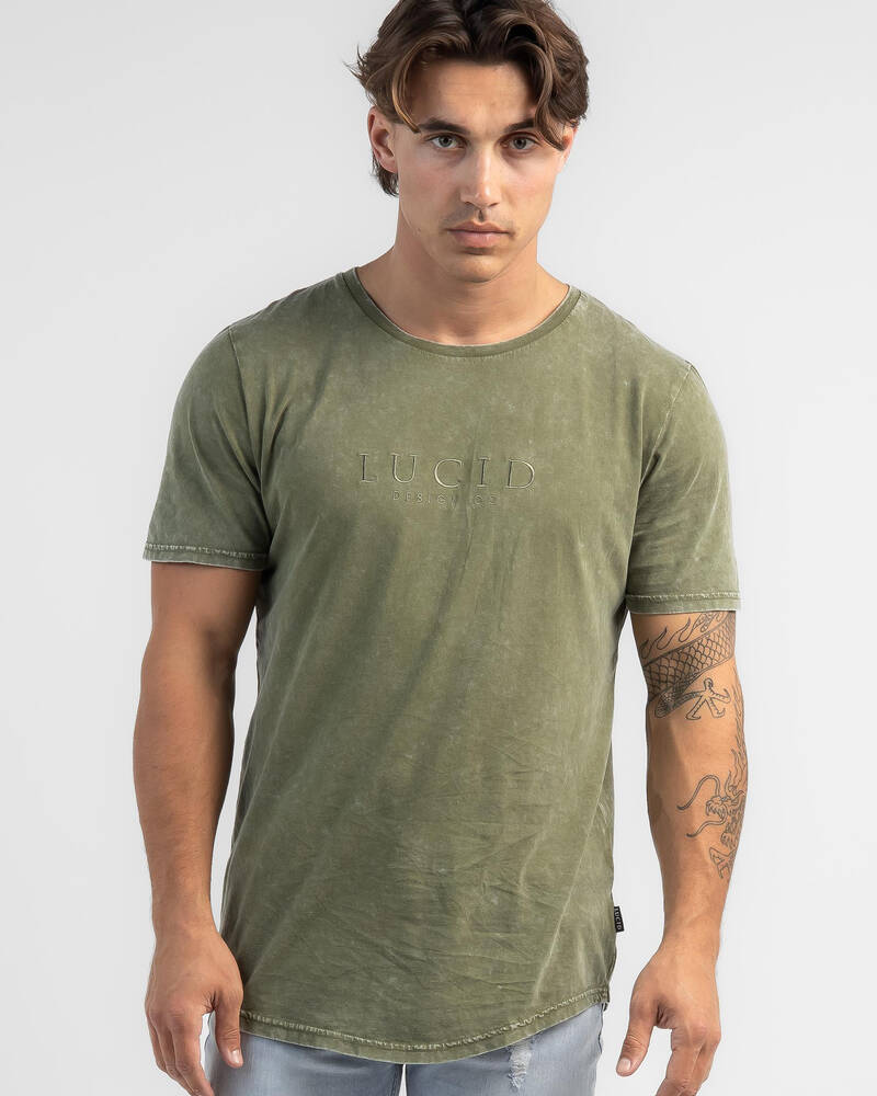 Shop Lucid Praise T-Shirt In Olive Acid - Fast Shipping & Easy Returns ...