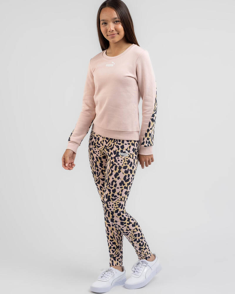Shop Puma Girls' Alpha Sweatshirt In Rose Quartz - Fast Shipping & Easy ...