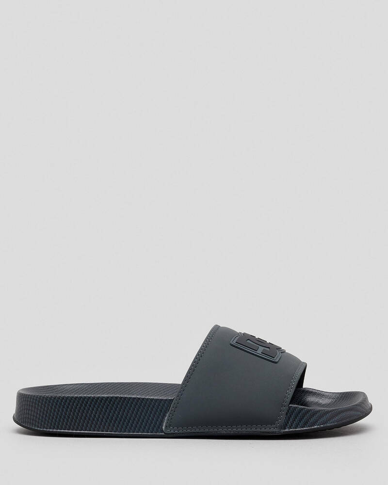 Shop DC Shoes DC Slide SE Slides In Black/grey/black - Fast Shipping ...