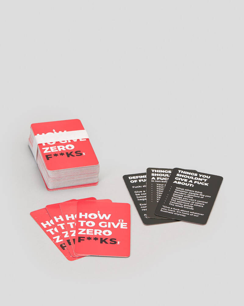 Shop Get It Now How to Give Zero F**ks Game In Red - Fast Shipping ...