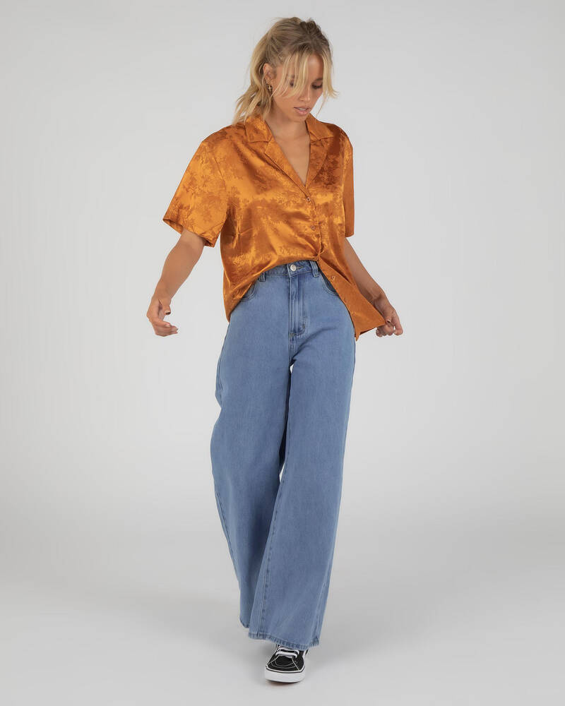 Shop Ava And Ever Dede Shirt In Burnt Orange - Fast Shipping & Easy ...