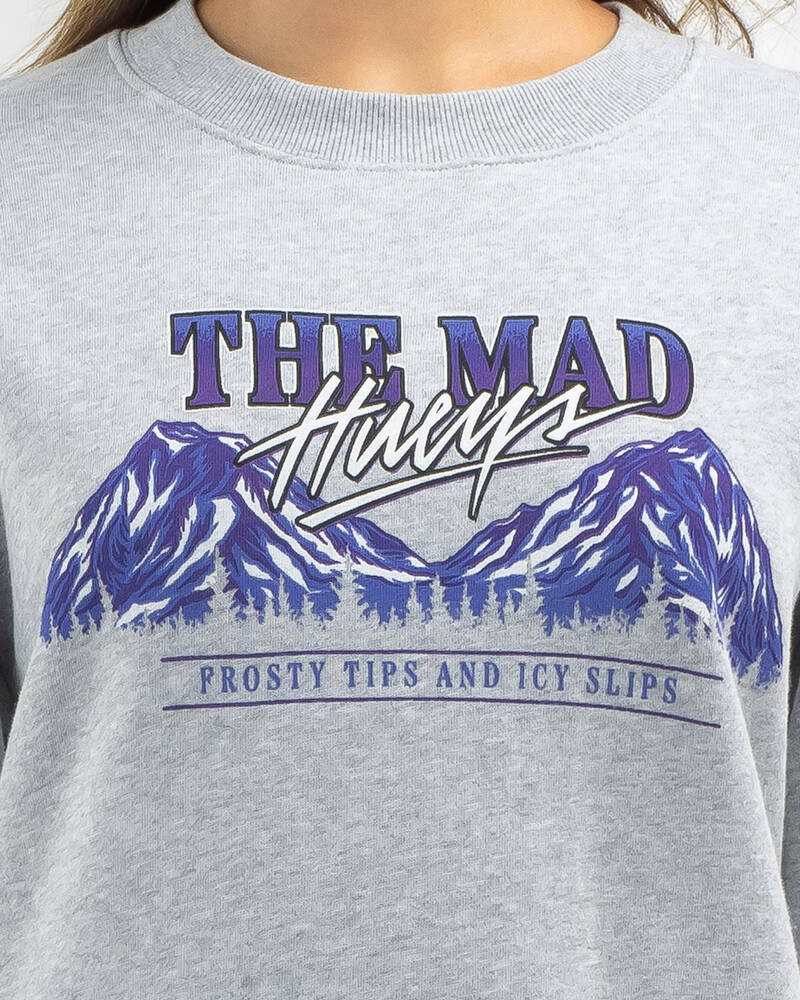 Shop The Mad Hueys Frosty Tips Crew Dress In Grey Marle - Fast Shipping ...