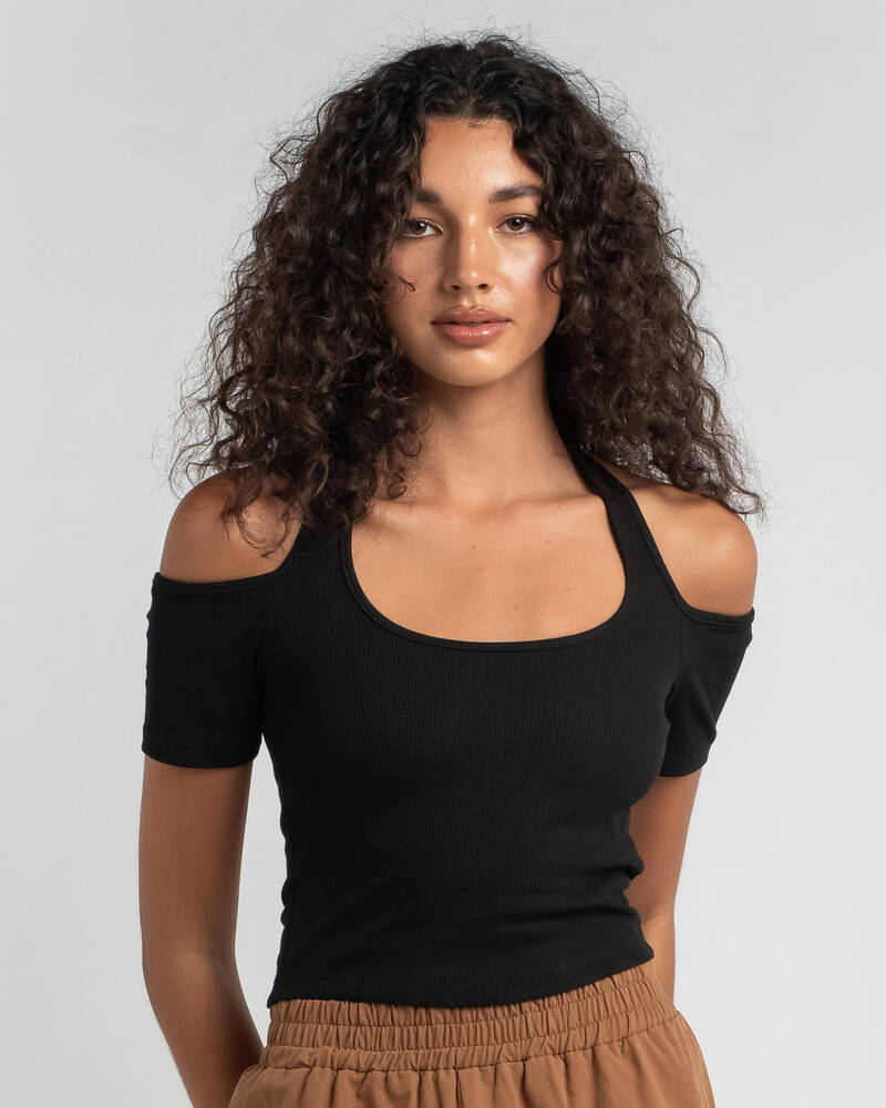 Shop Ava And Ever Elton Top In Black - Fast Shipping & Easy Returns ...