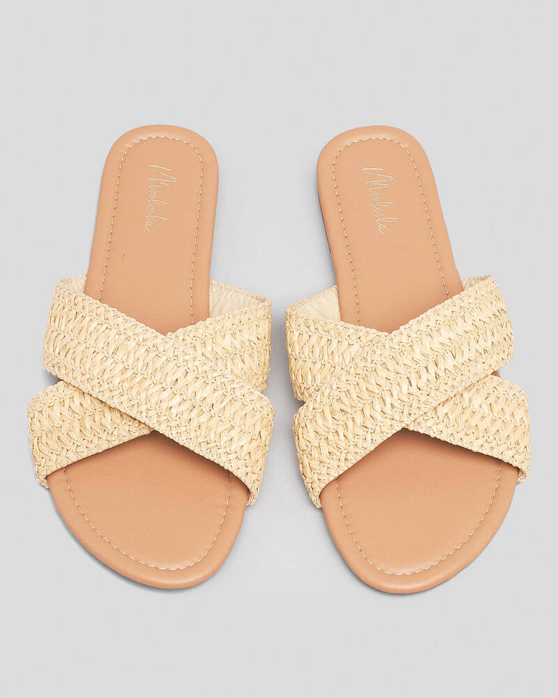 Shop Mooloola Tribeca Sandals In Natural - Fast Shipping & Easy Returns ...