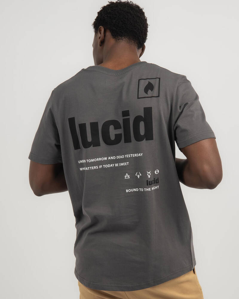 Shop Lucid Arcane T-Shirt In Charcoal - Fast Shipping & Easy Returns ...