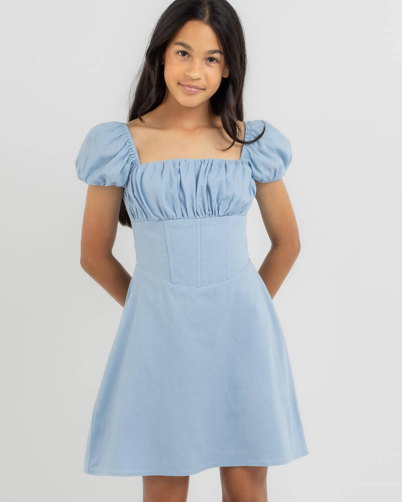 Shop Ava And Ever Girls' Reggie Dress In Blue - Fast Shipping & Easy ...