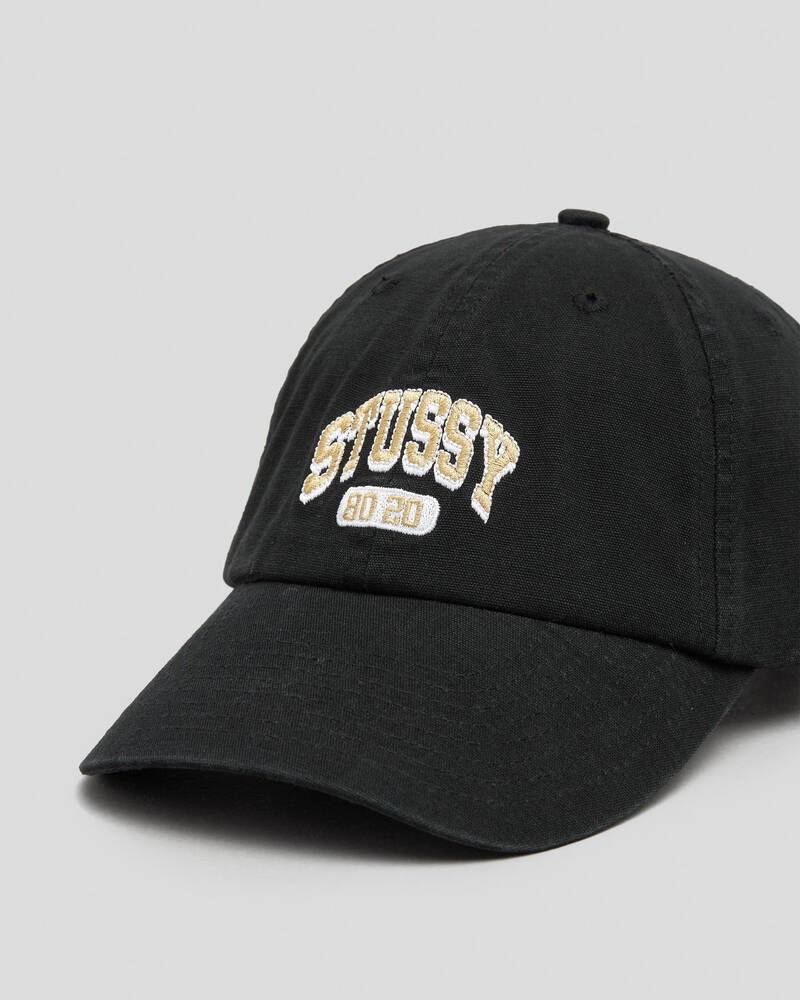 Shop Stussy College Low Pro Cap In Black - Fast Shipping & Easy Returns ...