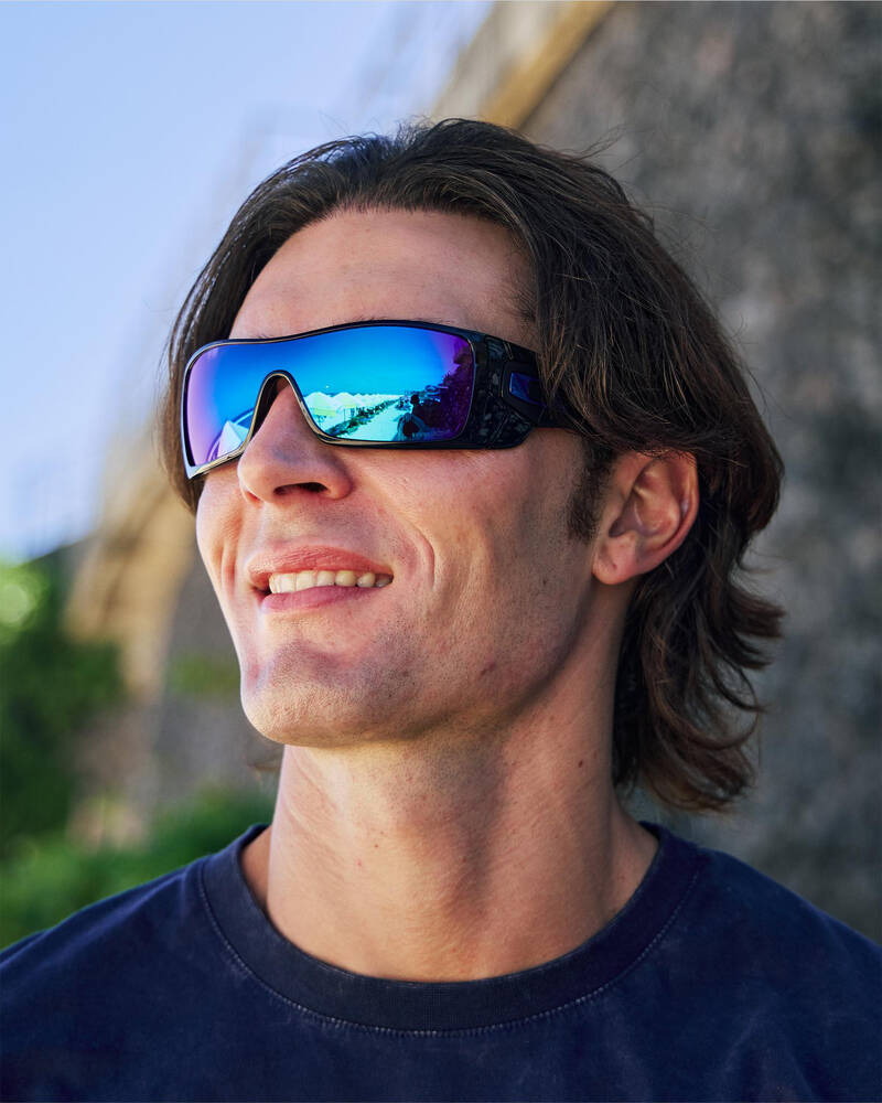 Shop Oakley Batwolf Prizm Sunglasses In Black/blue - Fast Shipping ...